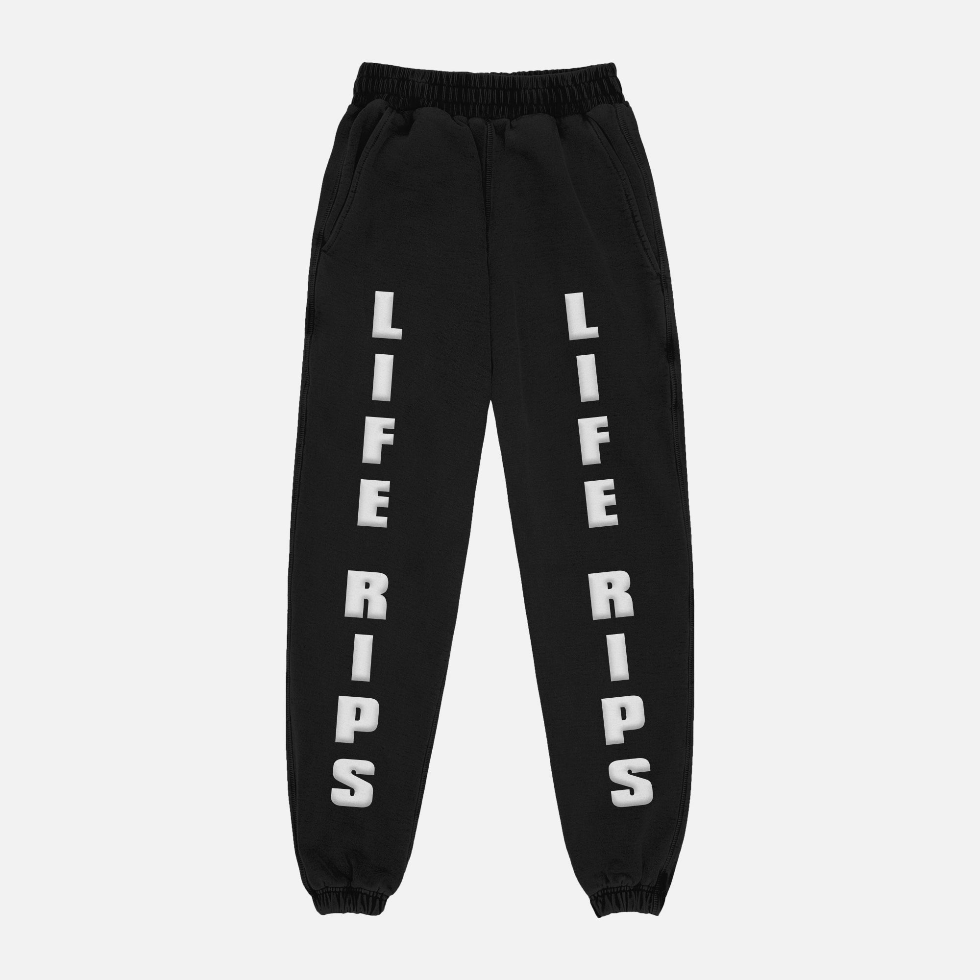 Life Rips Black Sweatpants