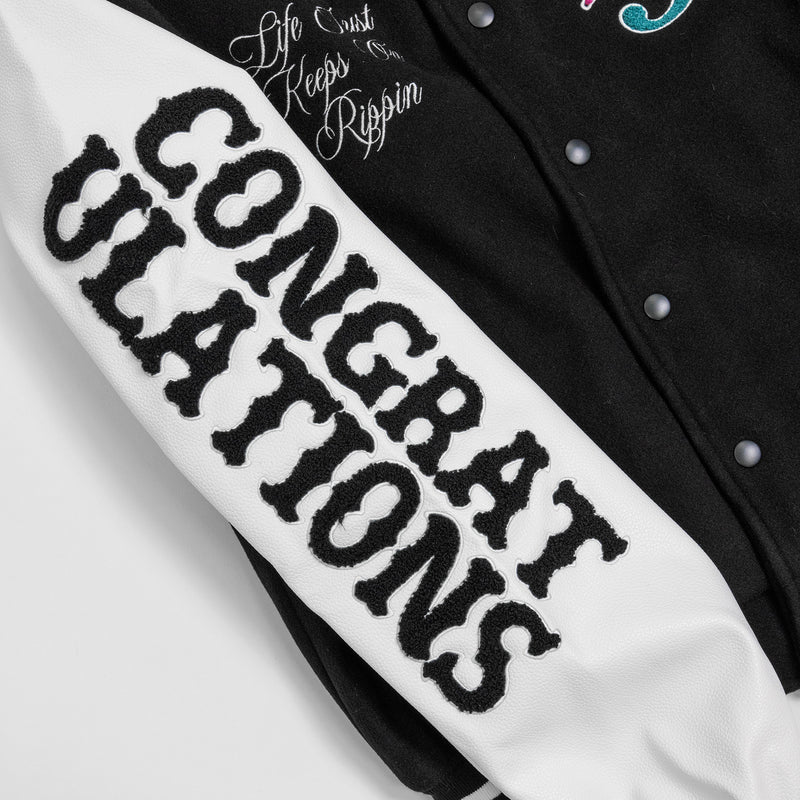 Life Rips Letterman Jacket